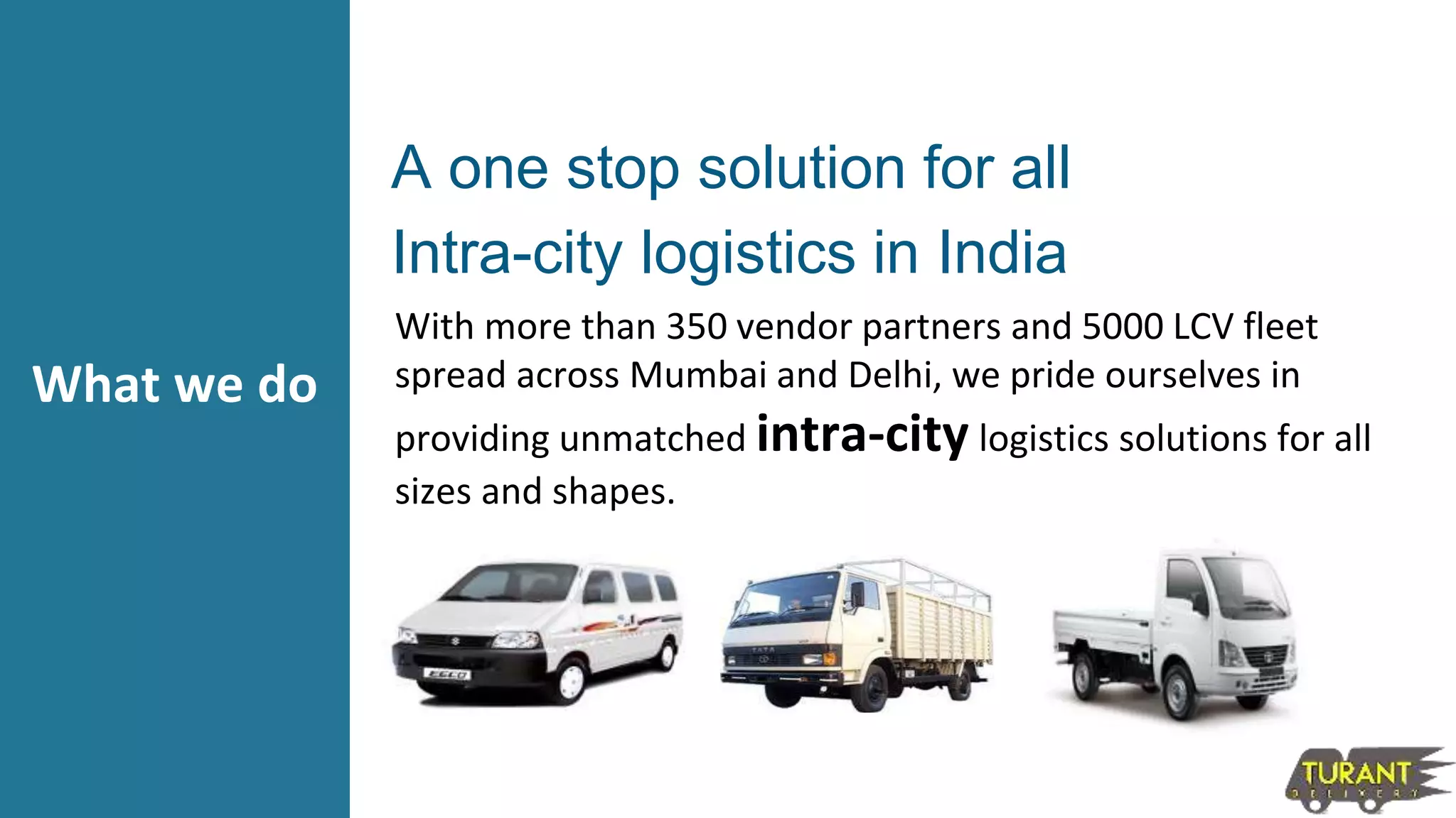 Turant Delivery Company Profile | PPTX