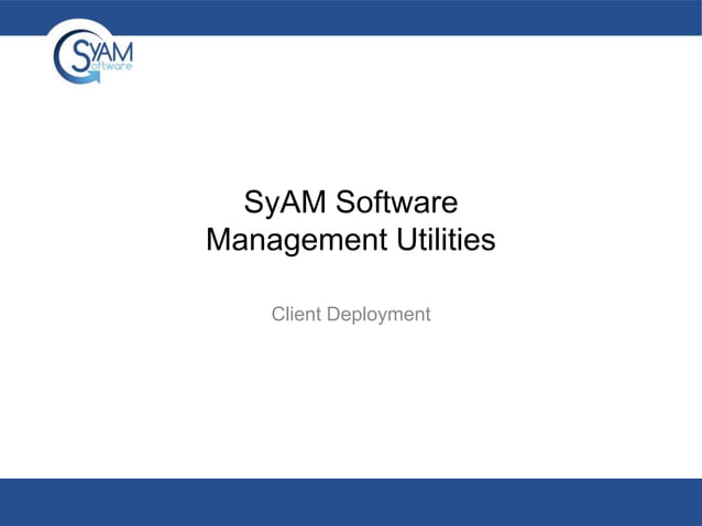 Client deployment | PPTX