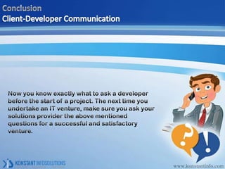 Client developer communication | PPT