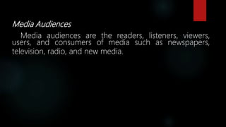 Clientele and audiences in communication(diass) | PPTX
