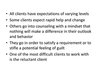Clientele in counselling | PPTX