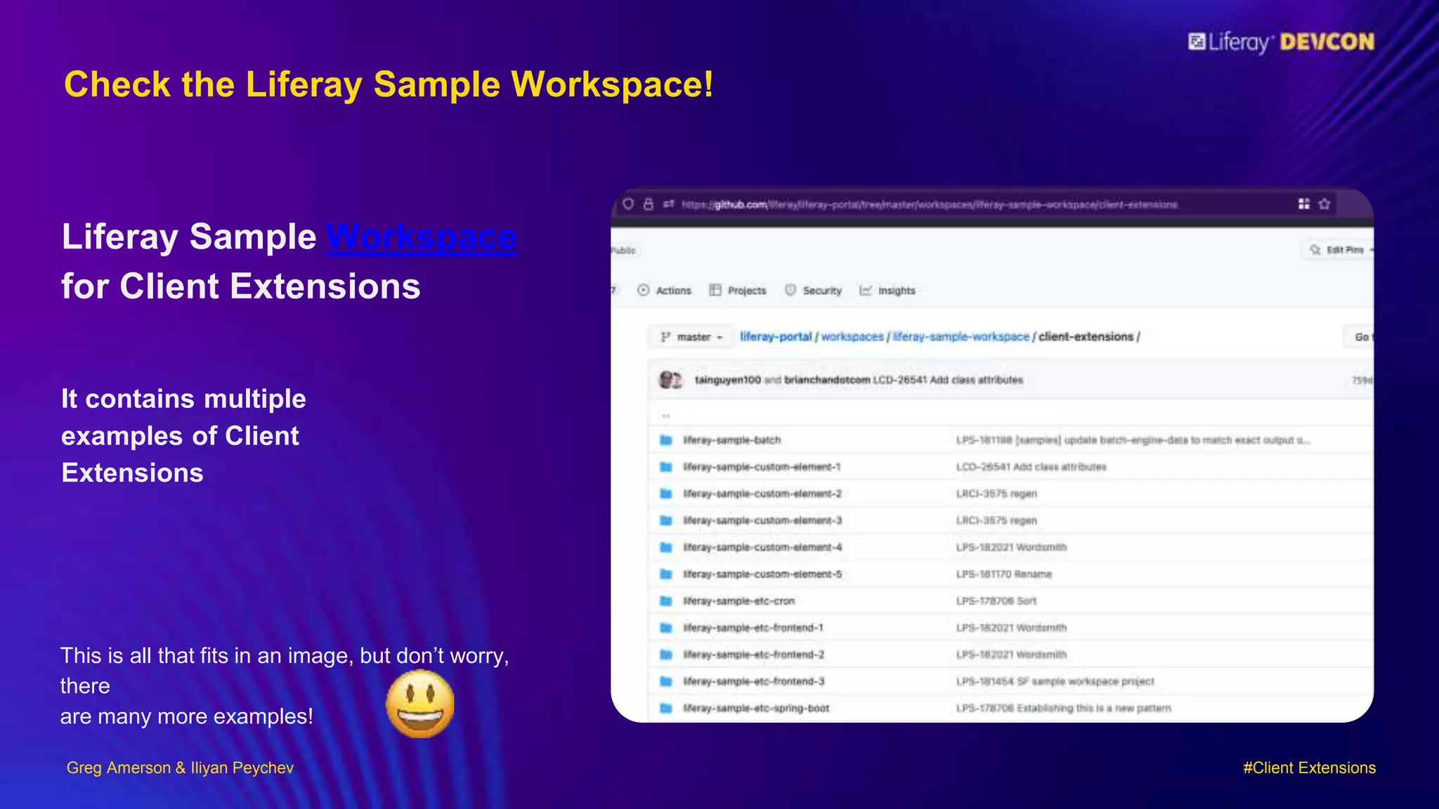 Client Extensions 101 - DEVCON 2023 | PPTX