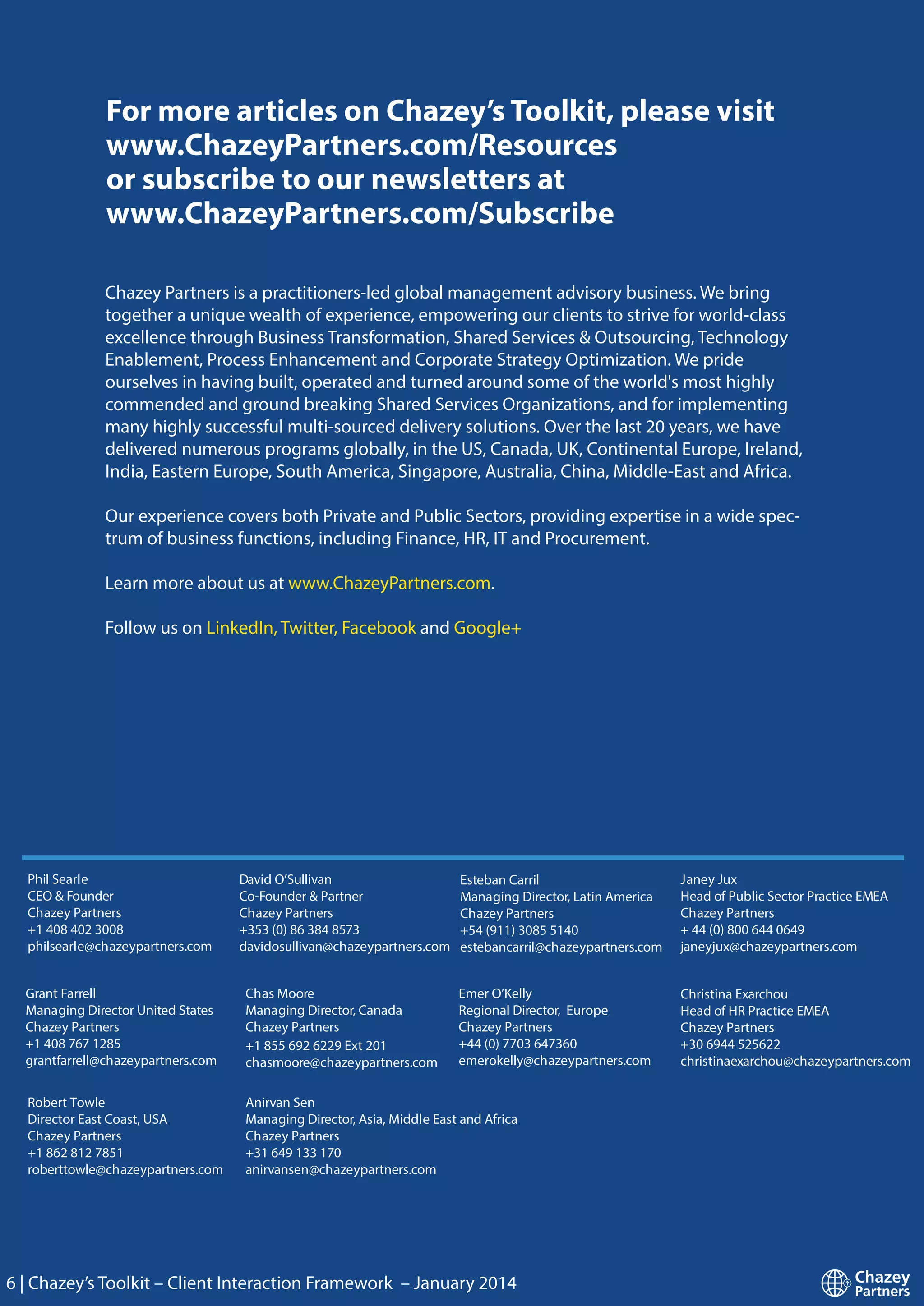 9 Critical Components for A Successful Client Interaction Framework | PDF