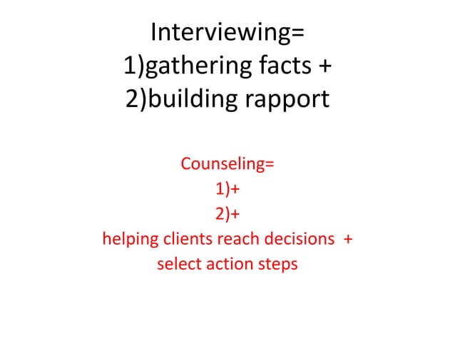 Client interviewing (1) | PPTX | Legal Services Industry | Industries
