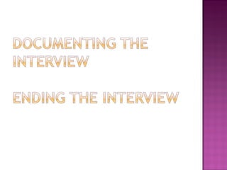 Client interviewing techniques | PPT
