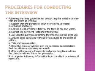 Client interviewing techniques | PPT