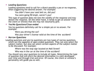 Client interviewing techniques | PPT