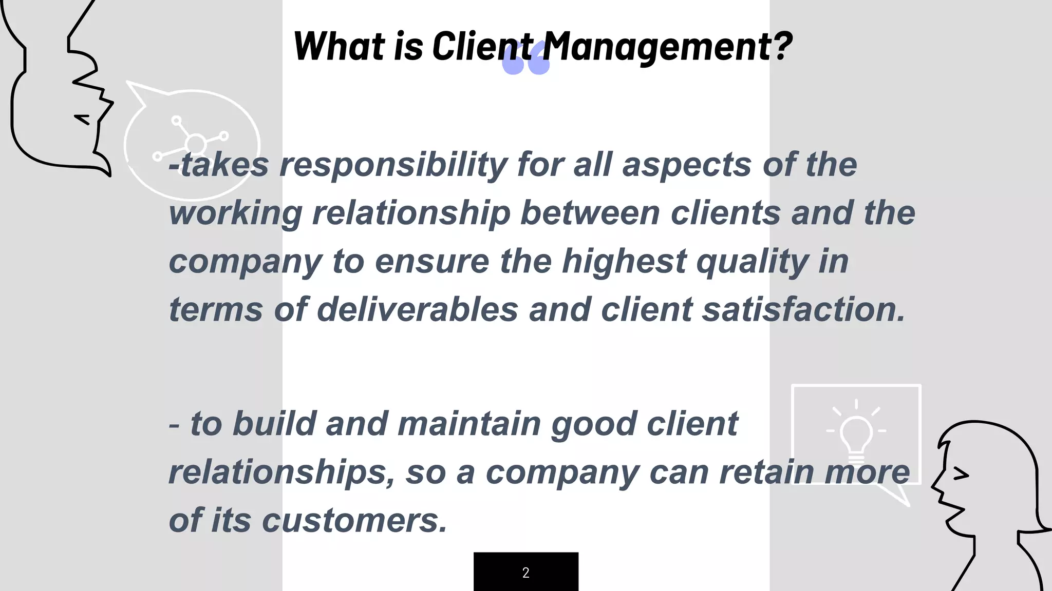 Client management | PPTX