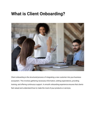 Client Onboarding - Rapid Bee AI Powered Solution | PDF