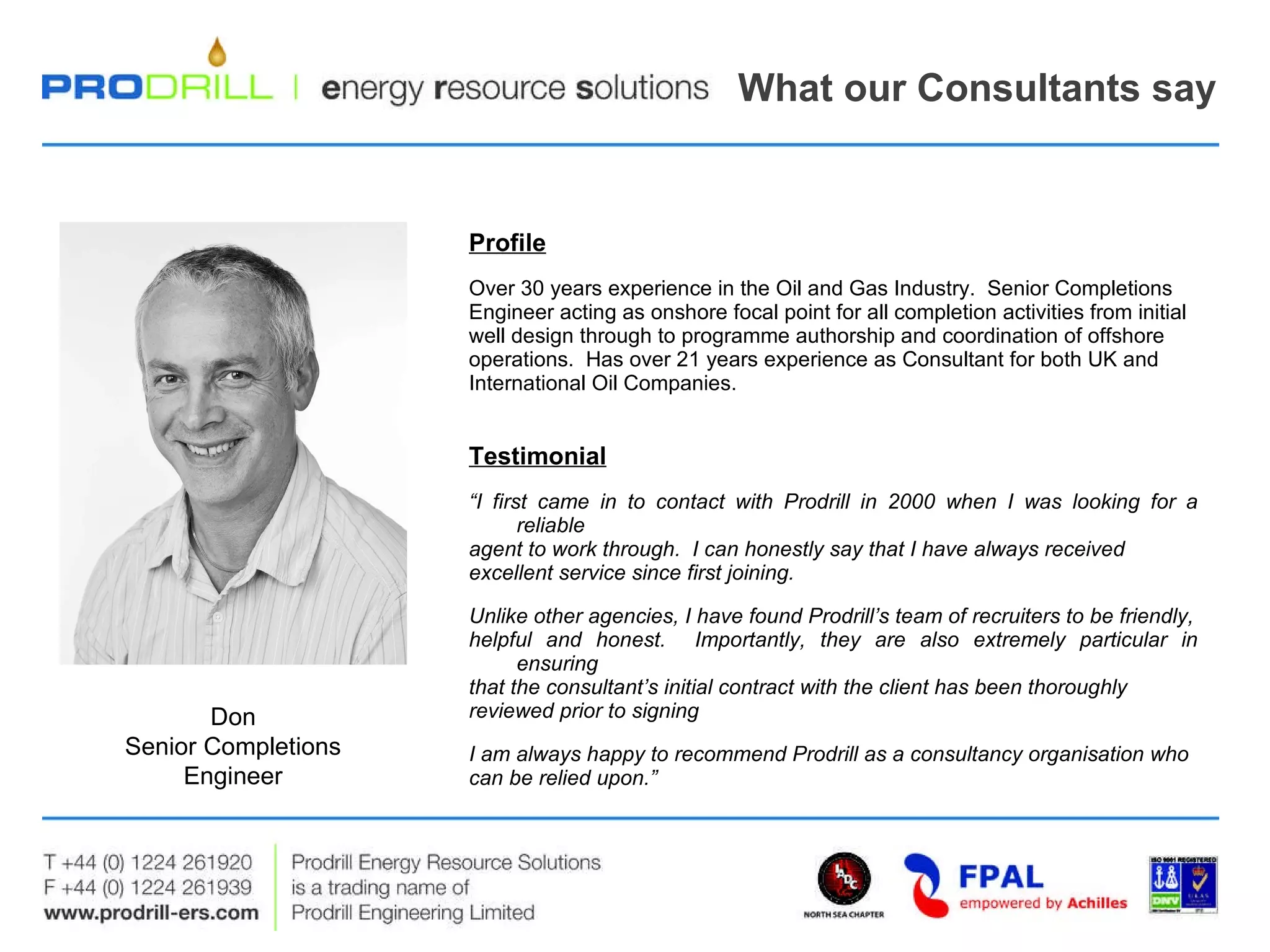 Prodrill ERS presentation | PPT
