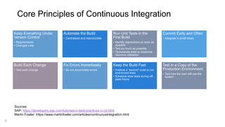 Continuous Integration Testing for SAP | PPTX