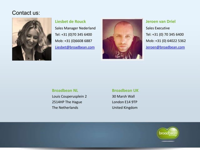 Client presentation broadbean | PPT