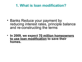 Loan Modification Presentation | PPT