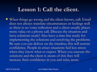 Client relationship management | PPT
