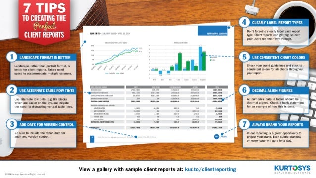 7 Tips To Creating The Perfect Client Reports