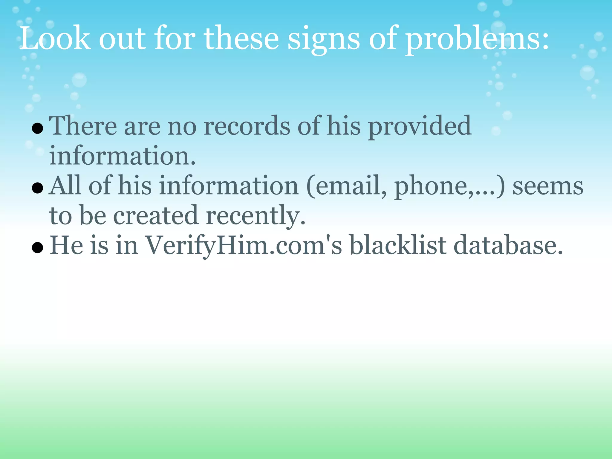 Client screening tips | PDF