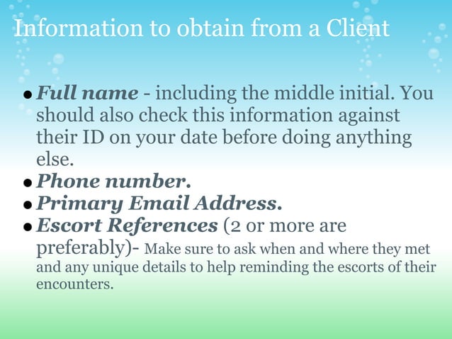 Client screening tips | PPT