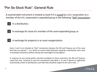 Financing Across Borders - The Impact of the Final Section 385 ...