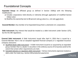 Financing Across Borders - The Impact of the Final Section 385 ...