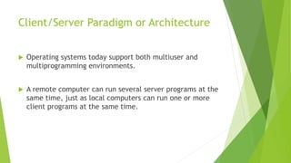 Client server architecture | PPTX