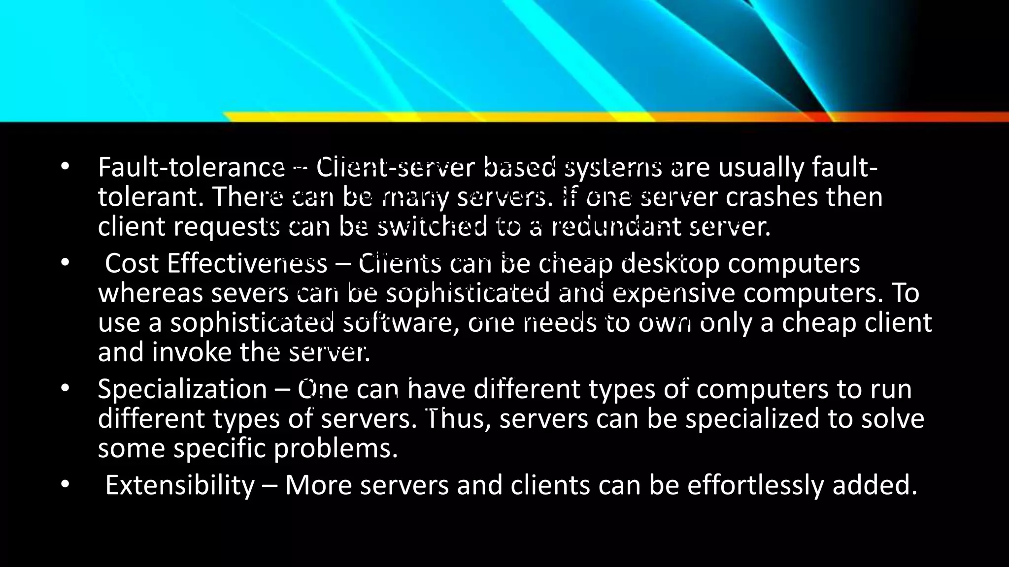 Client server architecture | PPTX