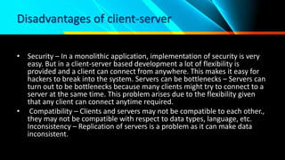Client server architecture | PPTX