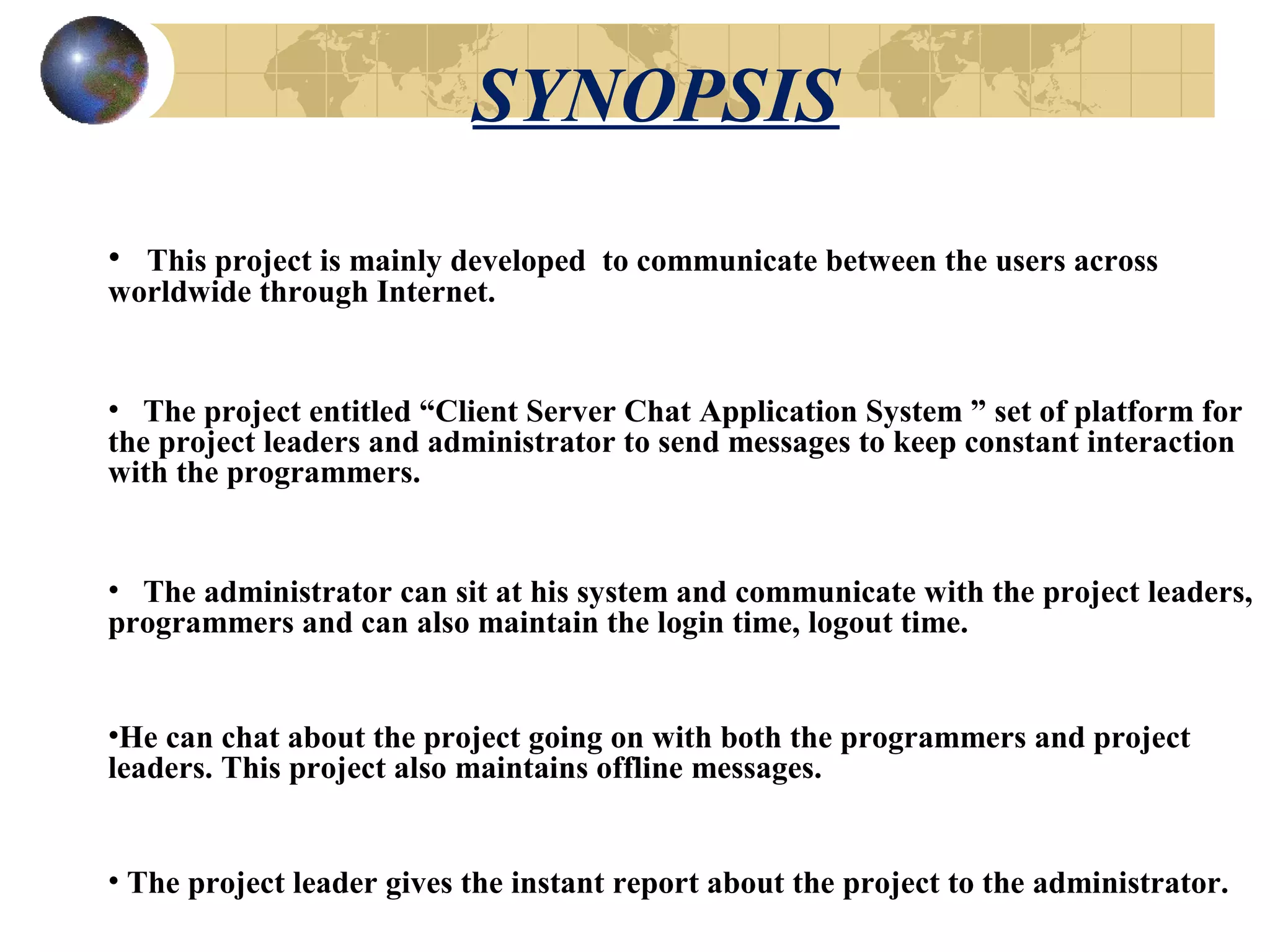 Client server chat | PPT