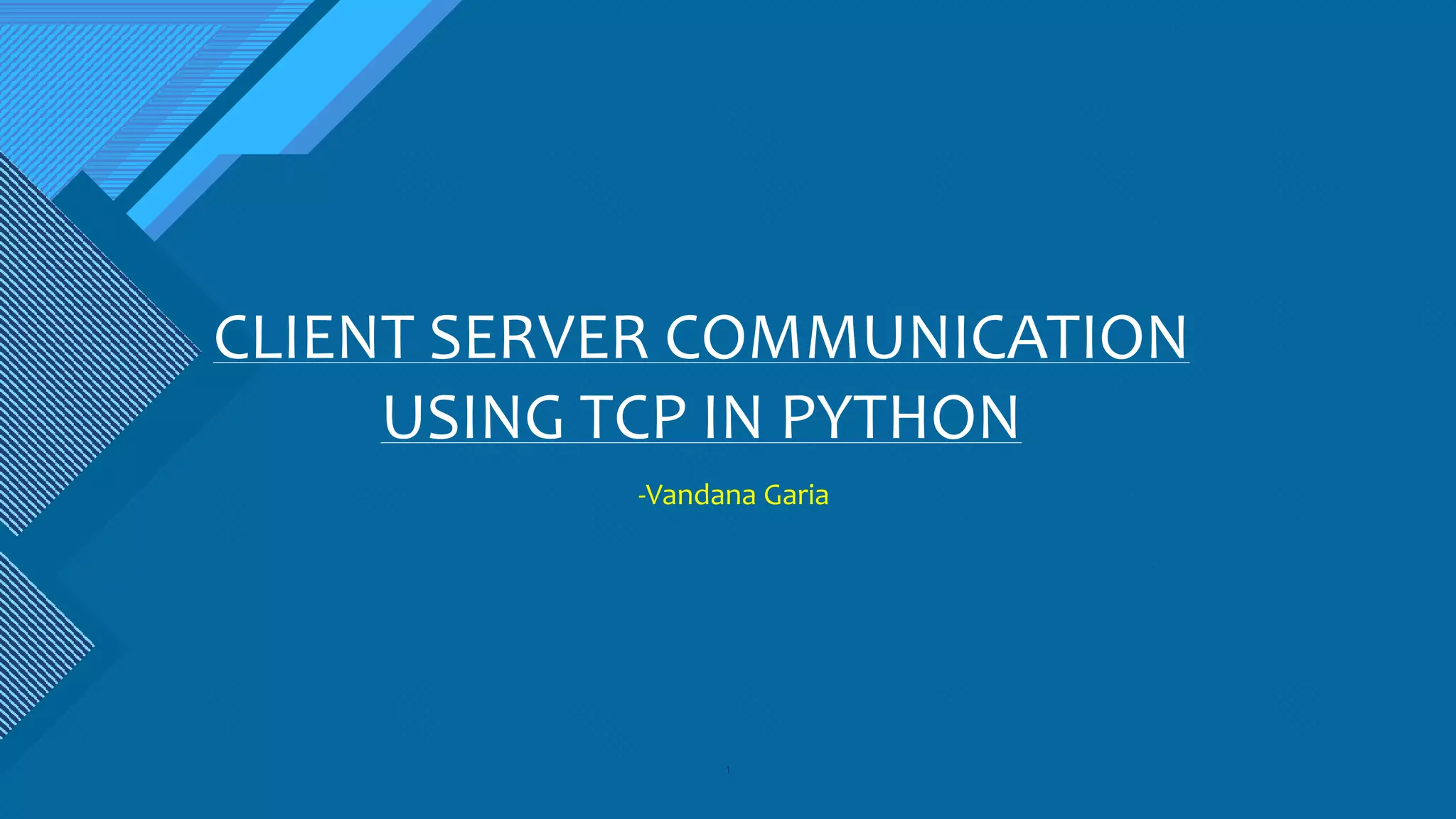 Client Server Communication Pptx