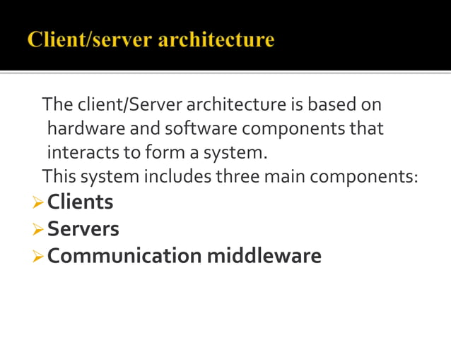 Client server computing | PPTX