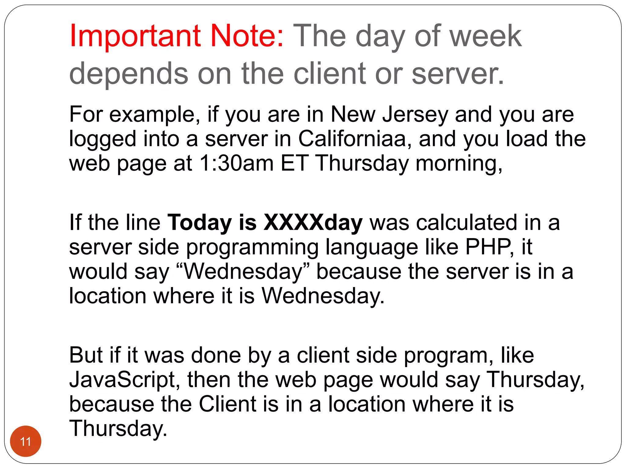 clientServerProgramming.pptx | Web Design and HTML | Internet