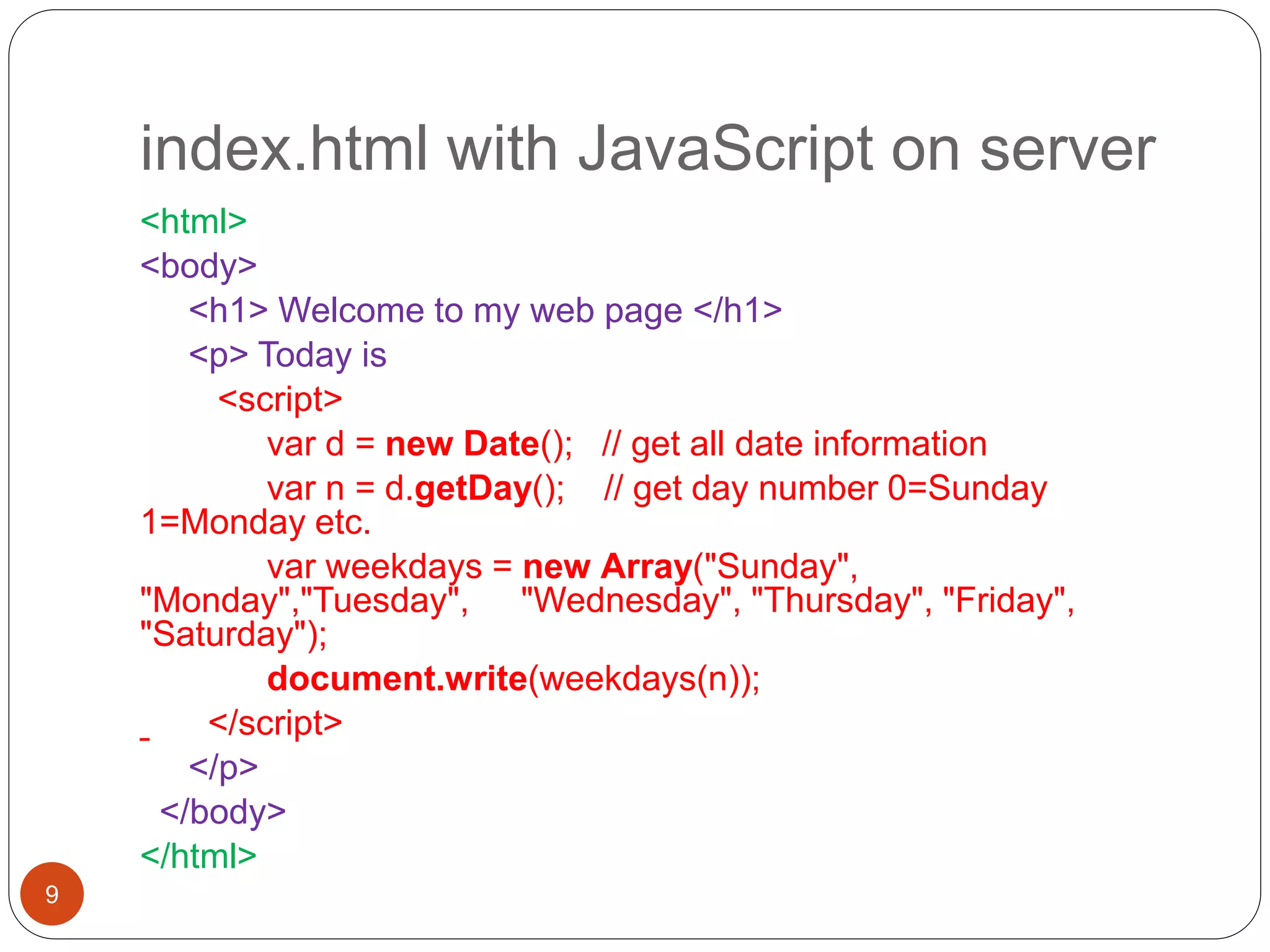 clientServerProgramming.pptx | Web Design and HTML | Internet