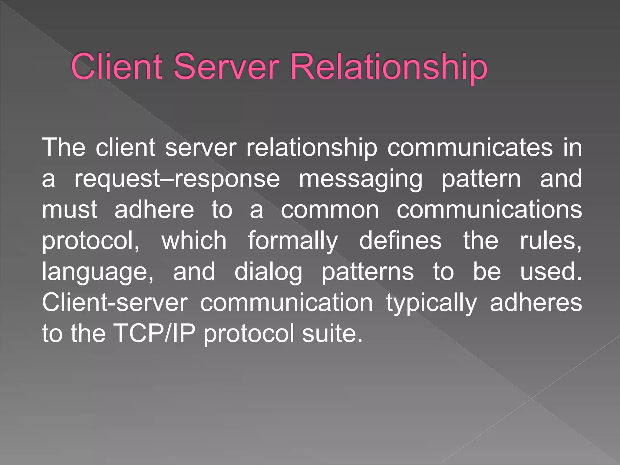 Client server relation | PPTX