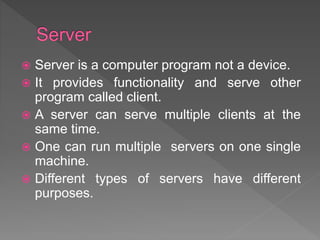 Client server relation | PPTX