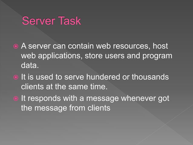Client server relation | PPTX | Internet | Computing