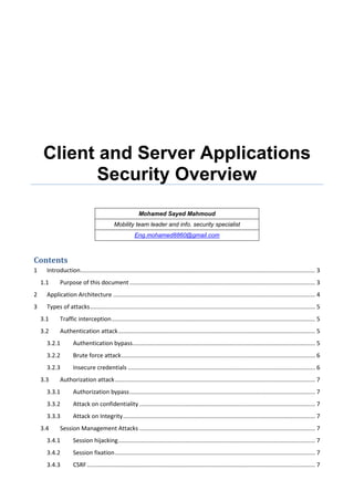 Client /server security overview | PDF