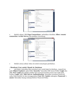 Client server sql 001 | PDF