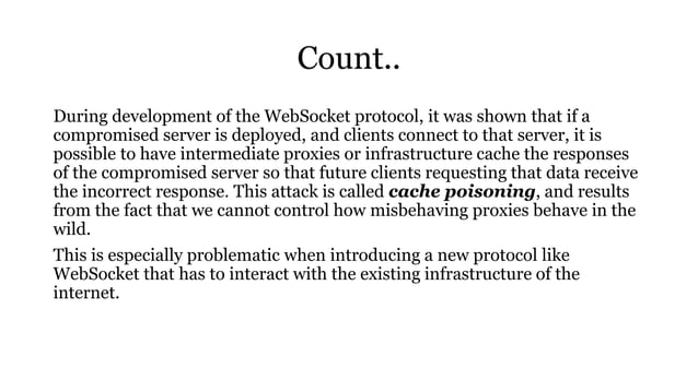 ClientServer Websocket.pptx | Computer Networking | Computing