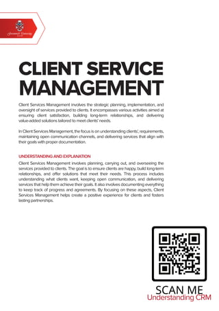 Client Service Management Insights 00001 | PDF