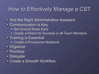 Client Service Teams (CSTs) | PPT