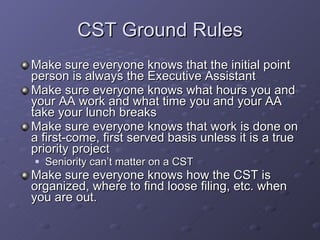 Client Service Teams (CSTs) | PPT