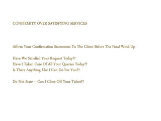 CLIENT SERVICING | CUSTOMER HANDLING! | PPTX