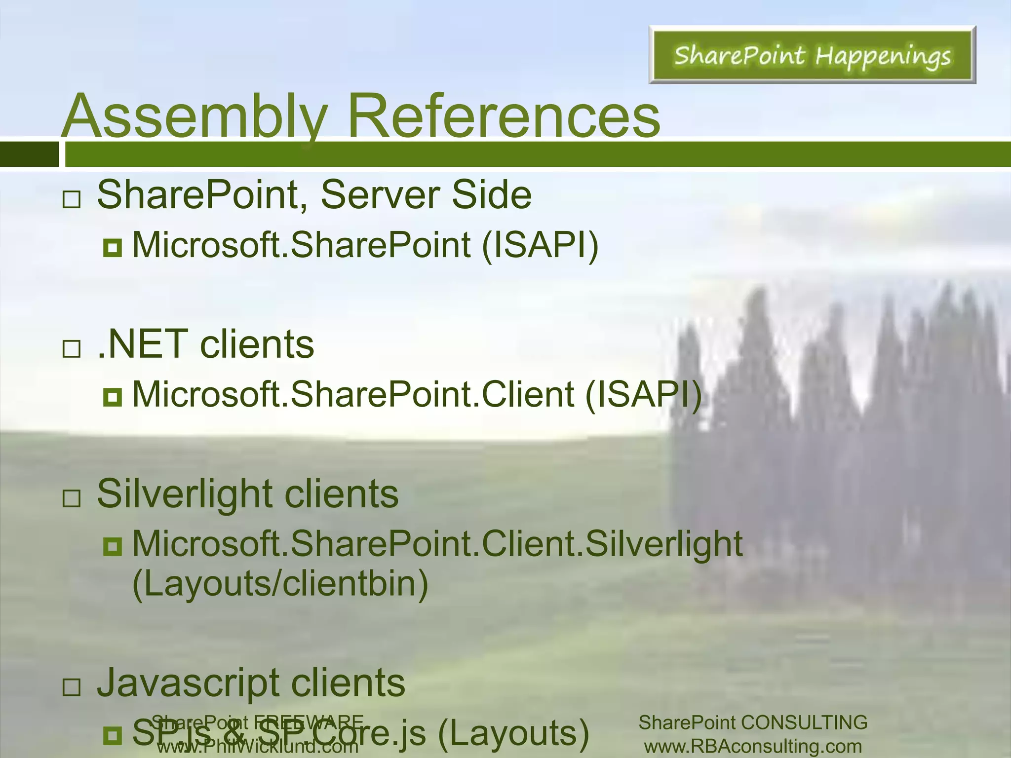 SharePoint 2010 Client-side Object Model | PPT