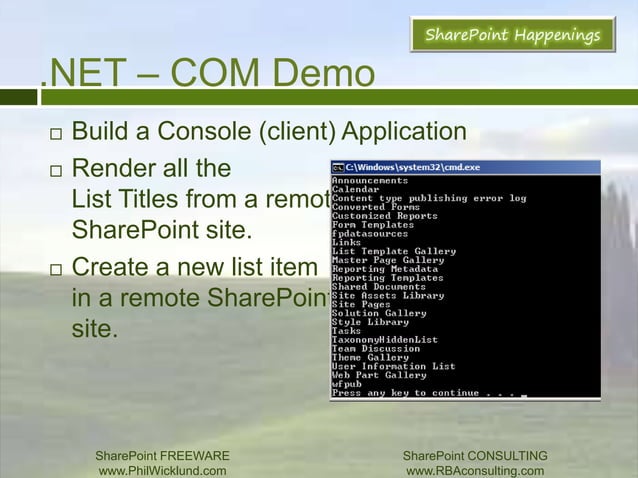 SharePoint 2010 Client-side Object Model | PPT