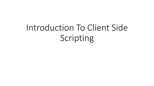 Client Side Scripting.pptx