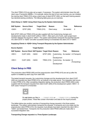 Clients in sap | DOCX | Web Development | Internet