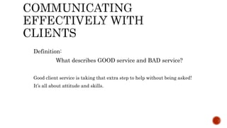 Client skills | PPT