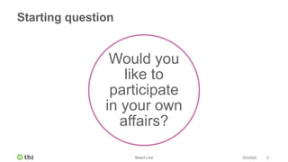 Clients' participation in RAI assessments - Maarit Lind | PDF