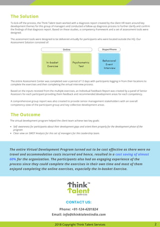 Client Story - Think Talent Services - VDC | PDF