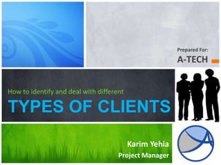 TYPES OF CLIENTS | PPTX | Resume Writing and Advice | Job Search